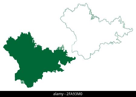 Mysore district (Karnataka State, Republic of India, Mysore division ...
