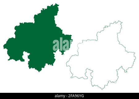 Mysore district (Karnataka State, Republic of India, Mysore division ...