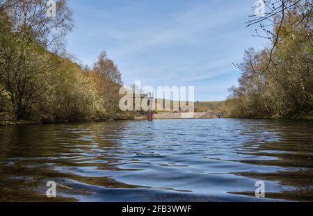 Reservoir in New Pool Hollow near Carding Mill Valley, Church Stretton ...