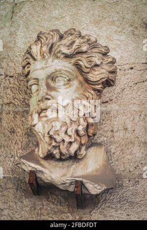 The head of a Triton, Athens, Greece Stock Photo - Alamy