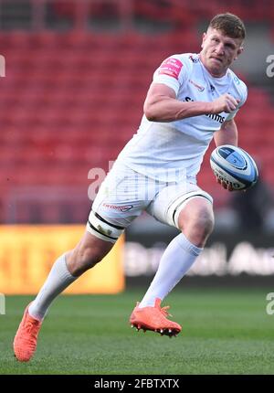 Bristol, UK. 23rd Apr, 2021. Will Capon of Bristol Bears in action ...