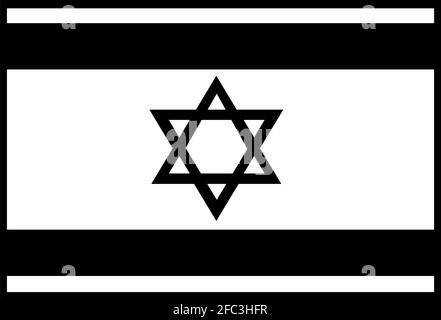 Flag of Israel. Israeli national symbol in official colors. Template ...