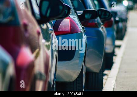 Reims France April 23, 2021 Street sign or road sign, erected at the ...