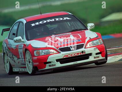 James Thompson in the 1999 British Touring car Championship at Thurxton ...