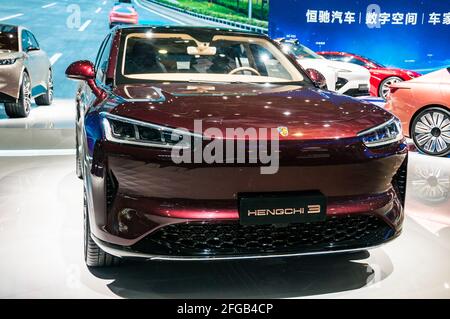 Hengchi 5 on display at the 2021 Shanghai Auto Show, China Stock Photo ...