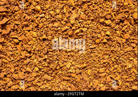 chaga mushroom. background of small broken pieces of birch fungus chaga ...