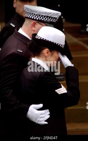 AT PC IAN BROARDHURST'S FUNERAL HIS COLLEGUES JAMES BANKS AND NEIL ...