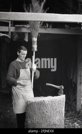 1950s, historical, a male artisan making clay pots, England, UK Stock ...