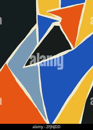 Abstract contemporary minimalism cubism art abstractionism style ...