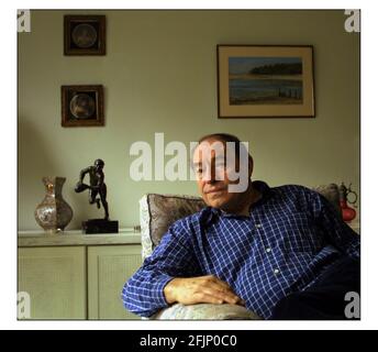 Cliff Morgan ex Welsh rugby player at home in his flat in London.pic ...