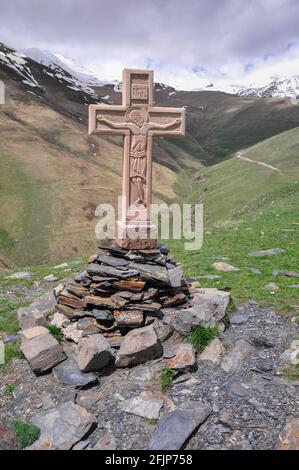 Kazbegi mountains, Mtskheta-Mtianeti, Georgia Caucasus Stock Photo - Alamy