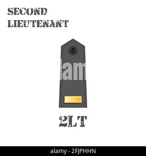 Realistic vector icon of the chevron of the Lieutenant general of the ...