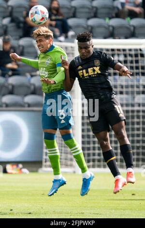 Seattle Sounders defender Xavier Arreaga against Nashville SC during an ...