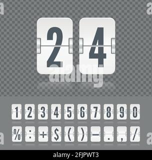 Vintage floating symbols for time meter vector template. Analog ...