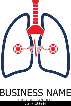 lung health care logo icon design Stock Vector Image & Art - Alamy