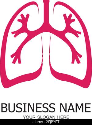 lung health care logo icon design Stock Vector Image & Art - Alamy