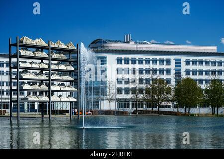 Entrance of Messe München International, Riem, Munich, Germany Stock ...