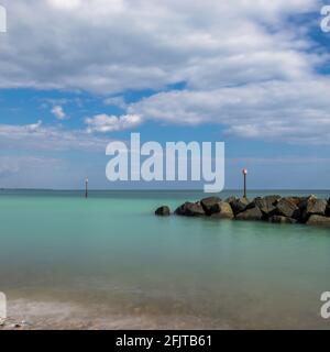 Middleton-on-Sea rocks at sea, West Sussex, UK Stock Photo - Alamy
