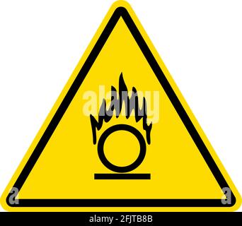 oxidizing Warning sign. Hazard symbols Stock Vector Image & Art - Alamy