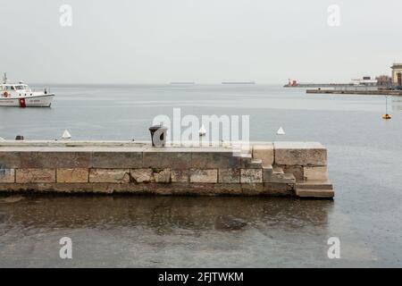 Jetty near Già "Molo san Carlo" Molo Audace, Trieste, Italy Stock Photo ...