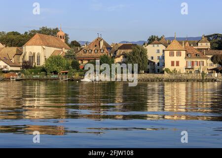 Switzerland, Canton of Geneva, Coppet, Lake Leman Stock Photo - Alamy