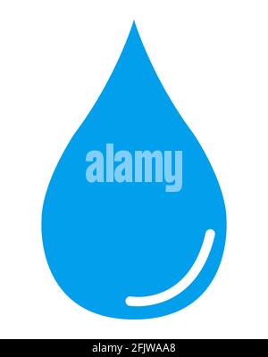 Water drop icon, aque nature symbol. Sign isolated design vector ...
