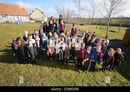 Minishant Primary school combined with pupils at Crosshill Primary on a ...