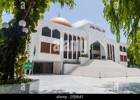 The Grand Friday Mosque and Islamic Centre at Male, Maldives Stock ...