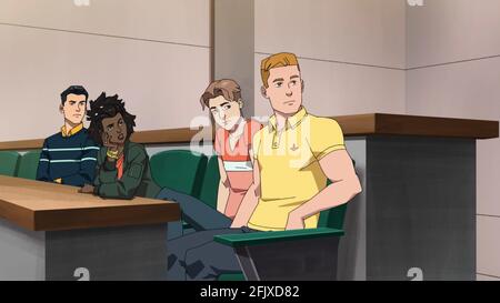 INVINCIBLE, from left: Mark Grayson (voice: Steven Yeun), Omni-Man ...