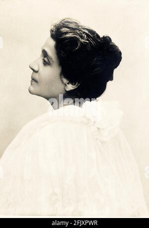 Portrait of the actress Eleonora Duse (1858-1924). Museum: State ...