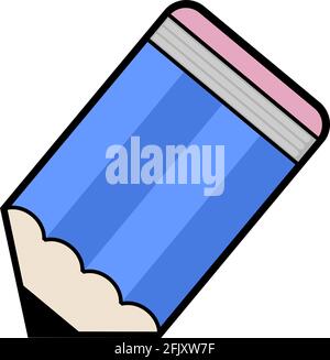 blue pencil icon Stock Vector Image & Art - Alamy
