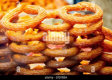 Traditional delicious Turkish desserts; ring dessert, halka tatli Stock ...