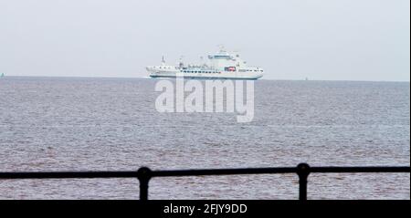 RFA TIDEFORCE AND OTHER SHIPS IN IRISH SEA Stock Photo - Alamy