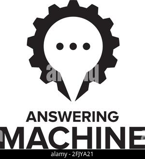 gear chat consult support logo icon. Stock vector illustration isolated ...