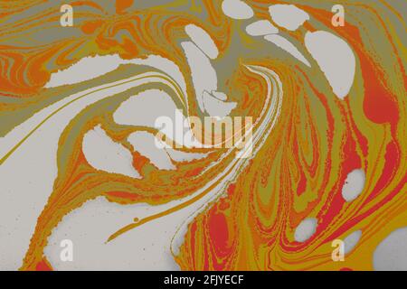 Abstract marbling floral pattern for fabric,tile design. background ...