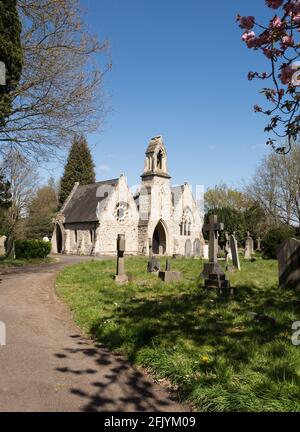 The ragstone chapel at Putney Lower Common Cemetery, Lower Common ...