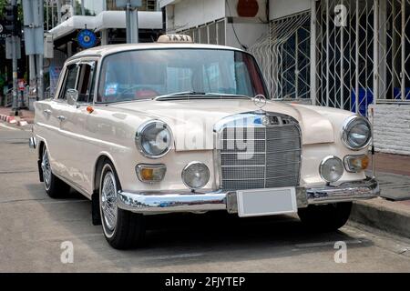 Mercedes-Benz 110 series 200 vintage 1968 German taxi saloon car in ...