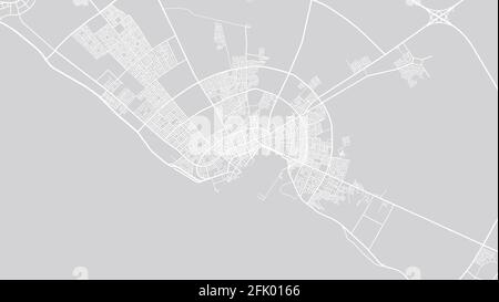 Urban vector city map of Yanbu, Saudi Arabia, Middle East Stock Vector ...