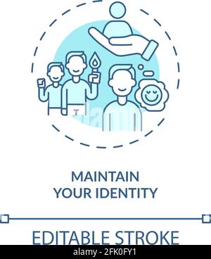 Maintain your identity concept icon Stock Vector Image & Art - Alamy