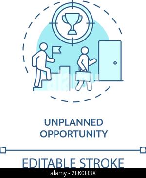 Unplanned opportunity concept icon Stock Vector Image & Art - Alamy