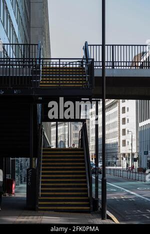 Stairs outside of Waterloo Station, London Stock Photo - Alamy