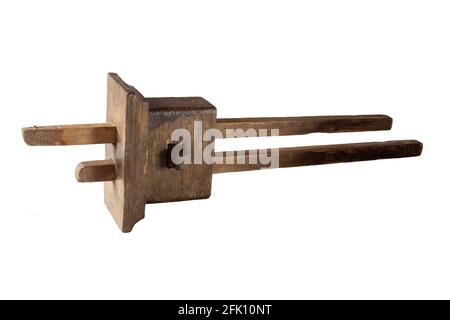 Top view of carpenter's tools on white background. Construction ...