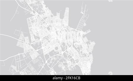 Urban vector city map of Dammam, Saudi Arabia, Middle East Stock Vector ...