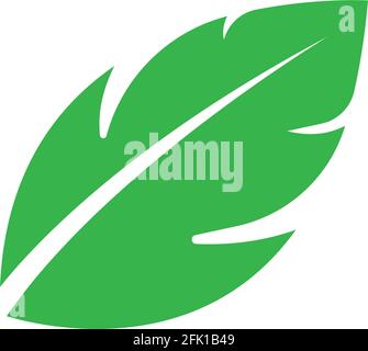 green leaf ecology nature element vector icon - Vector Stock Vector ...