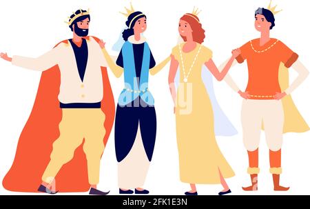 Royal family cartoon character illustration Stock Vector Image & Art ...