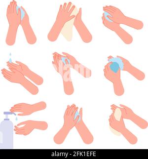 Washing hand with sanitizer liquid soap white glyph icon Stock Vector ...