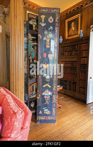 The interior of Weston Hall, Weston Park, Weston-under-Lizard, near ...