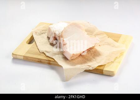 Raw lamb tail fat isolated for cooking Stock Photo - Alamy