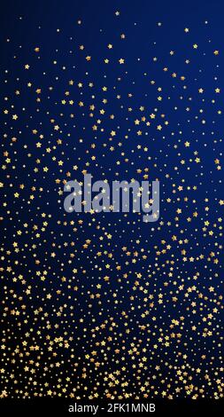 Gold stars luxury sparkling confetti. Scattered small gold particles on ...