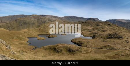 Angle Tarn from Angle Tarn Pikes, Lake District, UK Stock Photo - Alamy